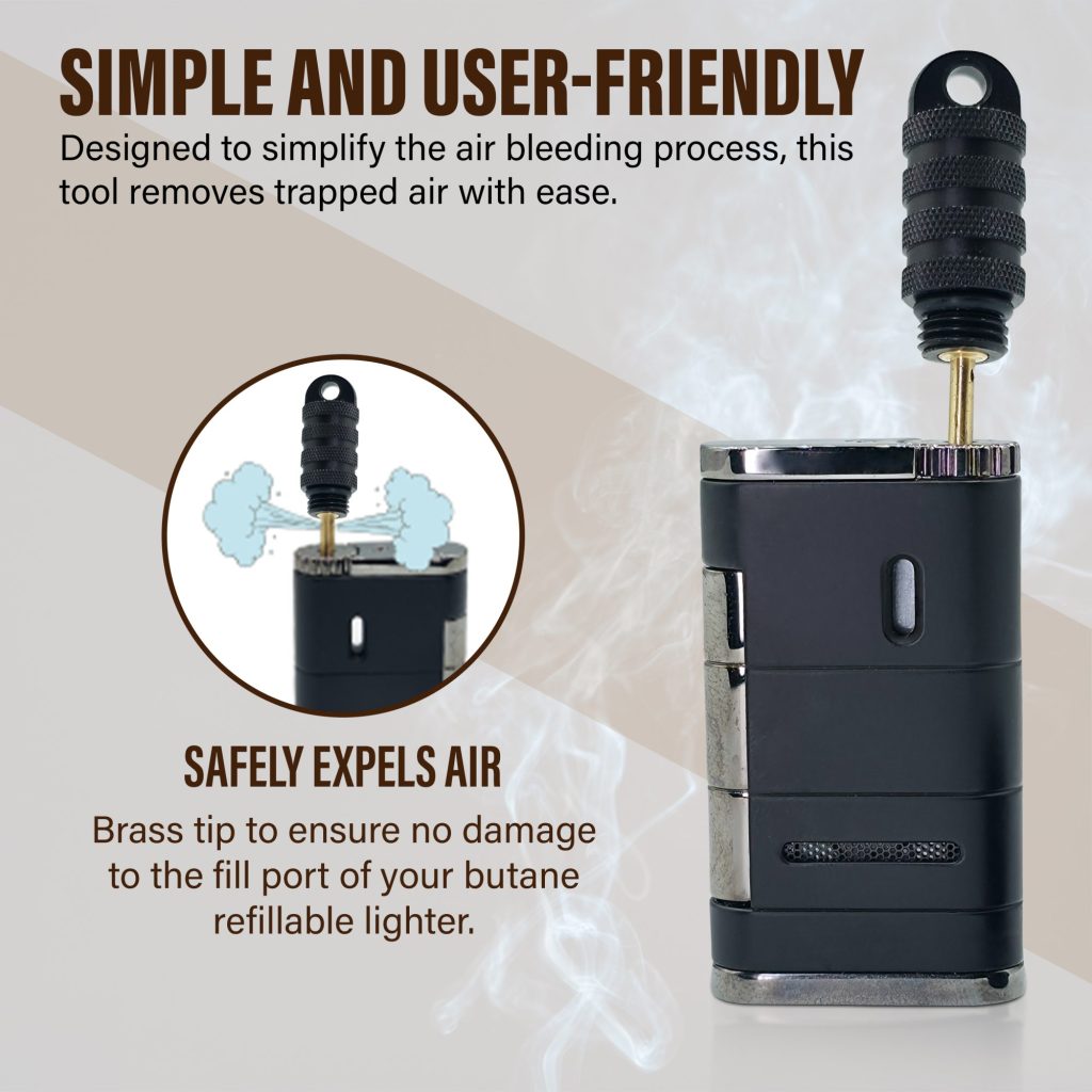 Butane Lighter Air Bleed Tool Version 2.0 - Cigar prop