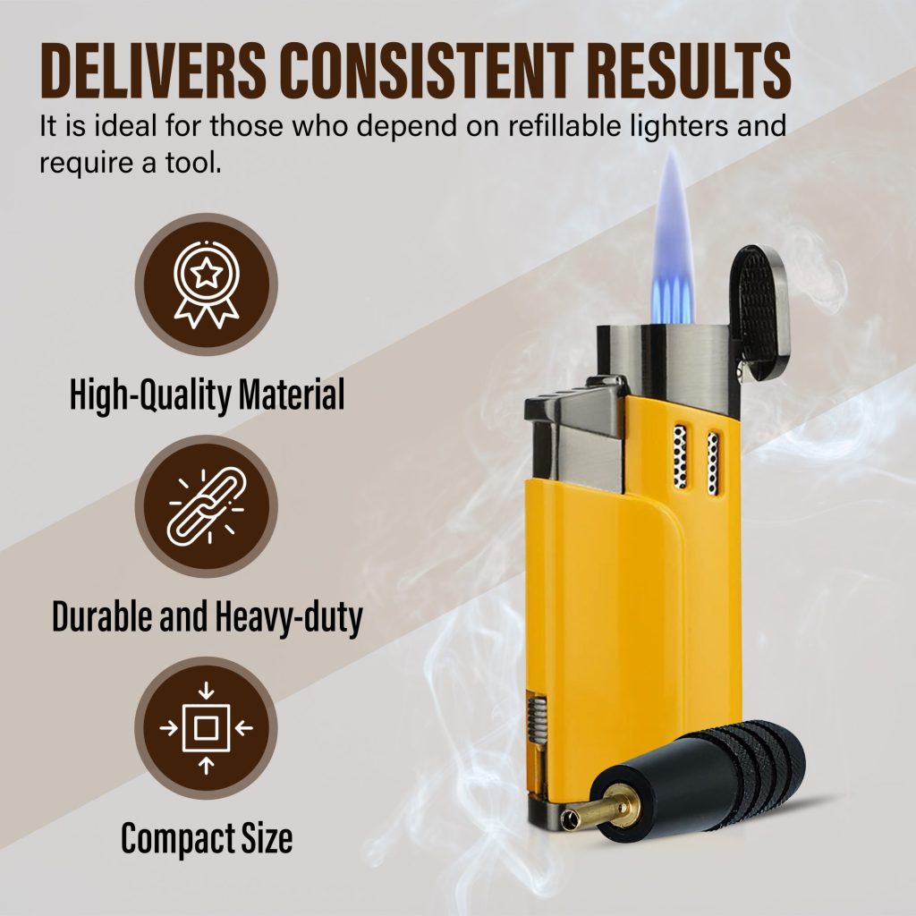 Butane Lighter Air Bleed Tool - Cigar prop