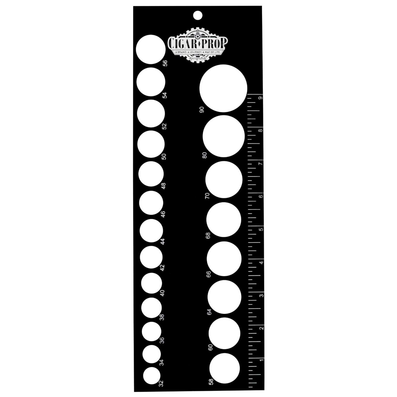 Industrial Impact Acrylic Cigar Ring Gauge Tool by Cigar prop - Cigar prop