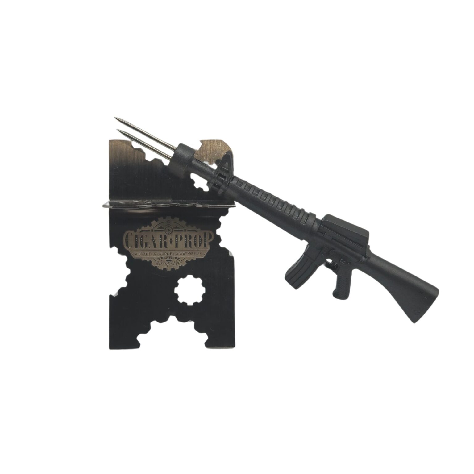 M16 Cigar Nub Tool and Travel Cigar Rest Combo - Cigar prop