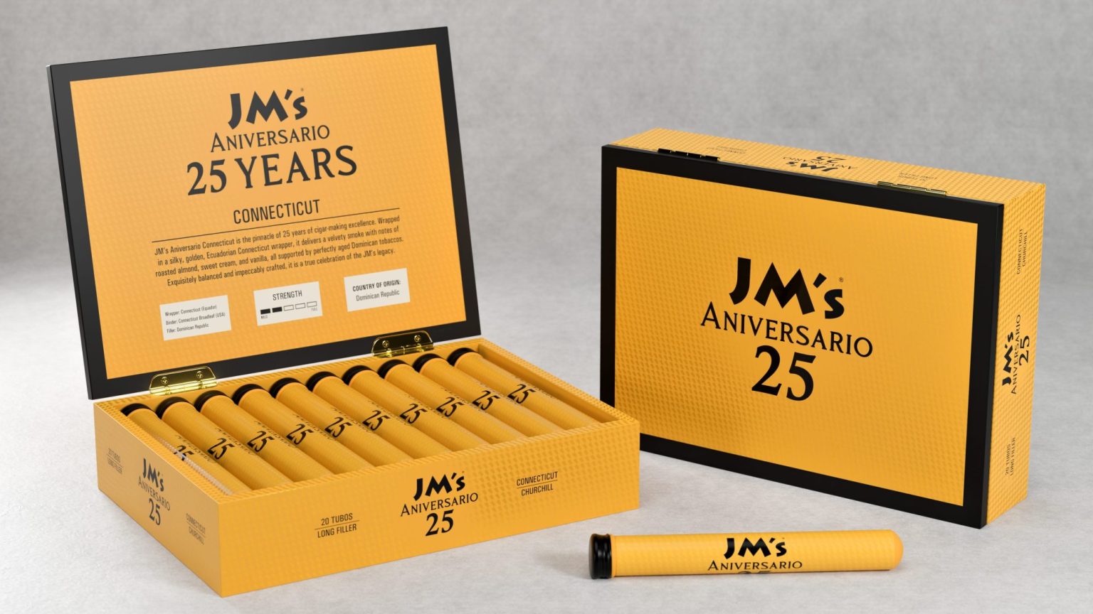 JM Tobacco, Inc. Unveils JM’s Aniversario 25 at TPE 2026 - Cigar prop
